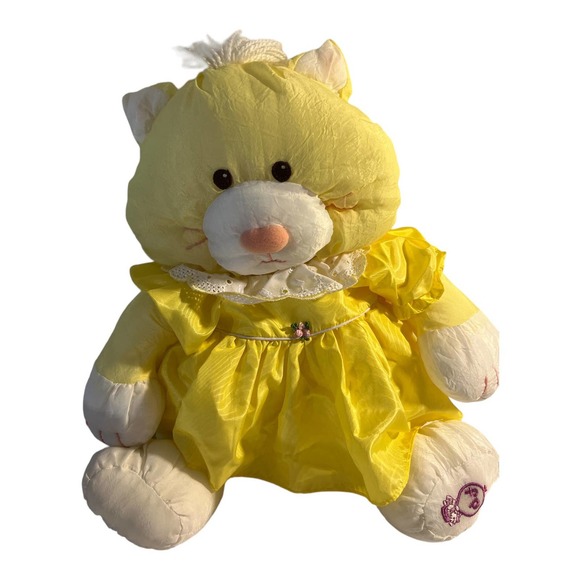Fisher-Price | Toys | Vintage Fisher Price Puffalump Yellow Cat W Dress ...